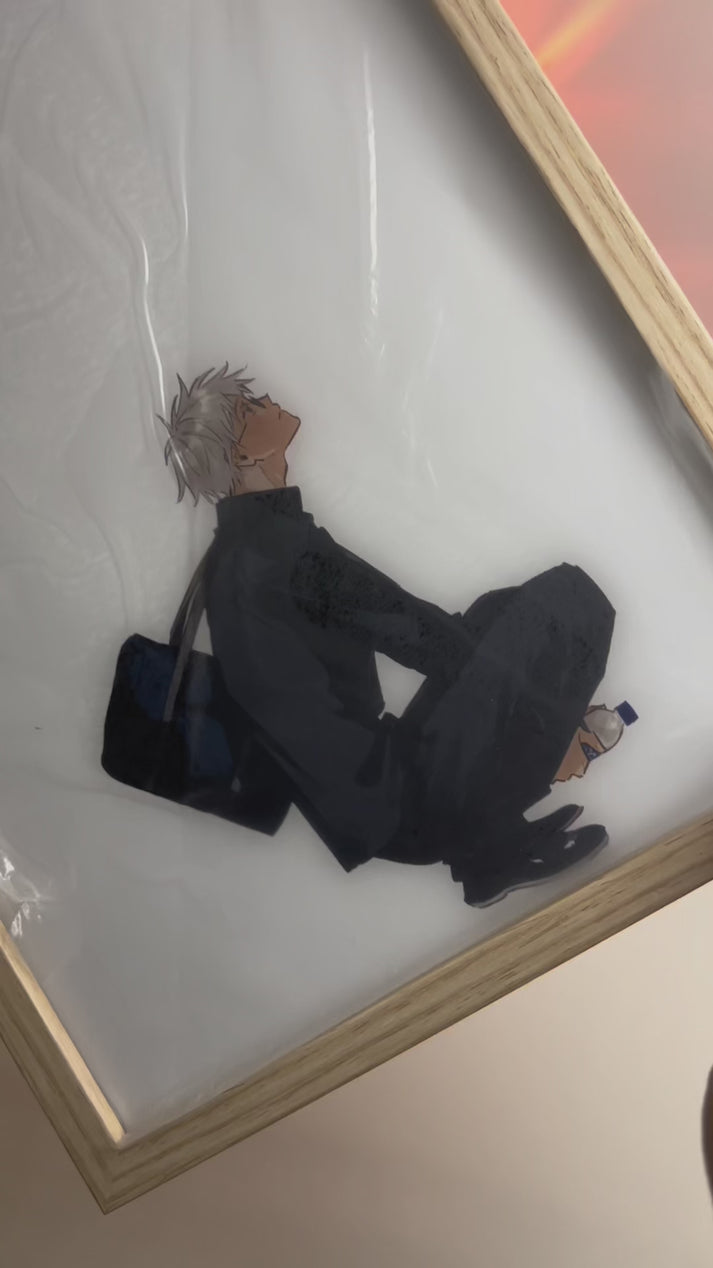 Jujutsu Kaisen: Gojo and Geto - LED Framed Wall Art – Project NuMa